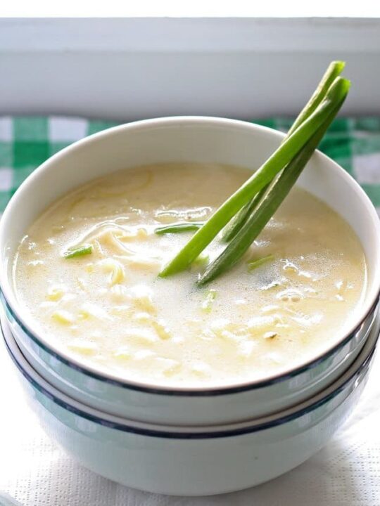 Leek Blue Cheese Soup Recipe The Thirsty Feast