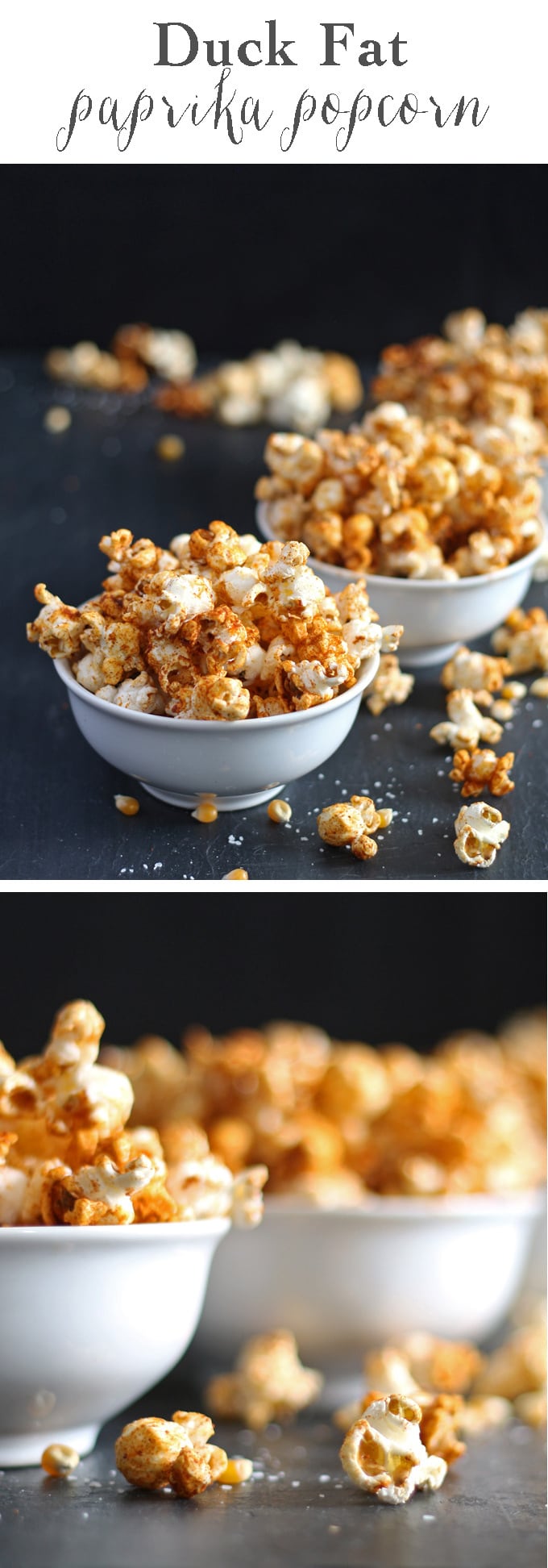 Duck Fat Paprika Popcorn - Honey and Birch
