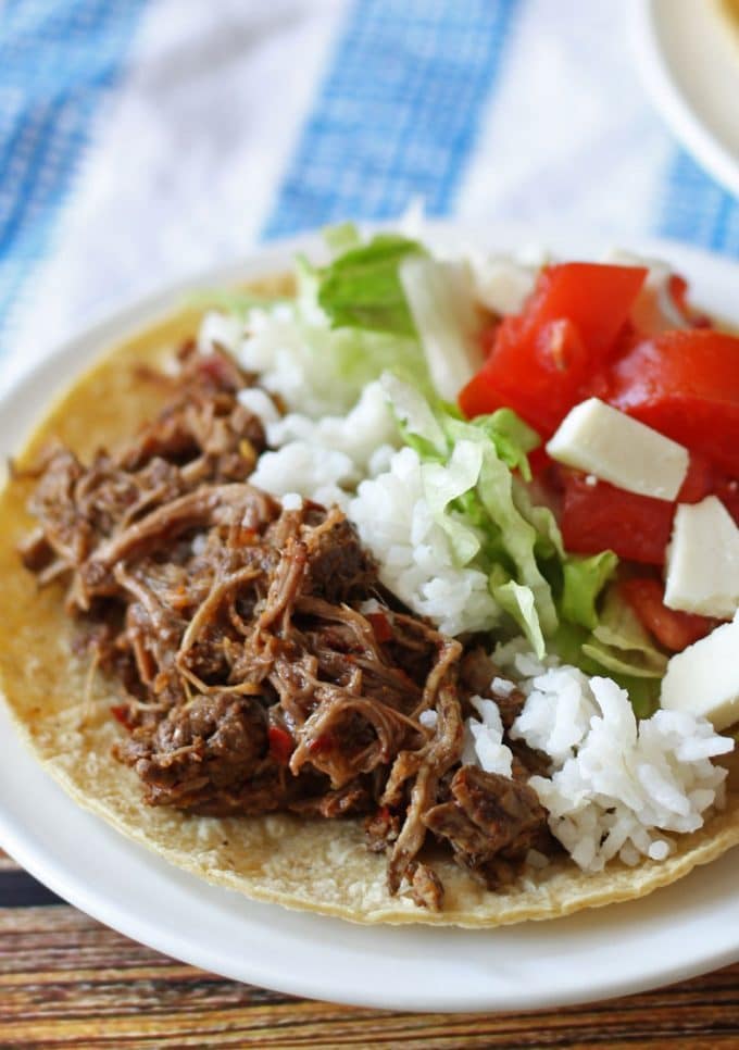 Slow Cooker Barbacoa Beef - Honey and Birch