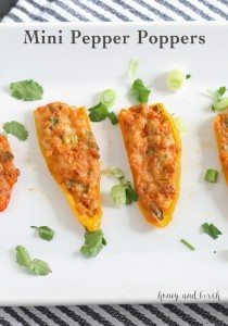 Mini Pepper Poppers - Honey and Birch