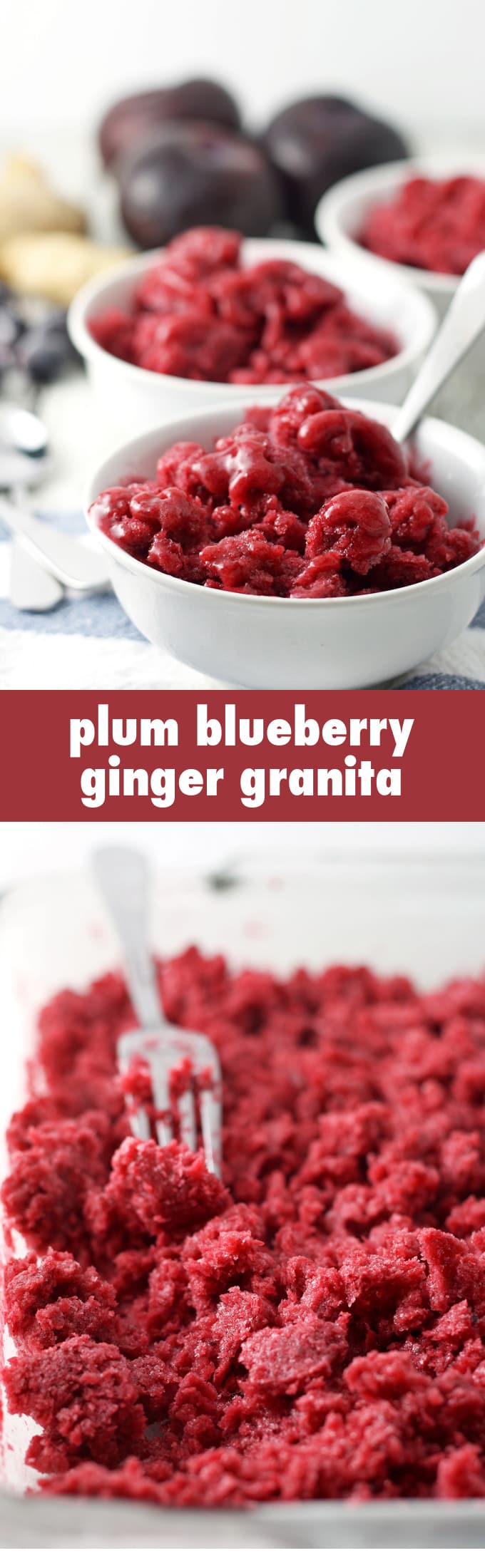 Plum Blueberry Ginger Granita » The Thirsty Feast