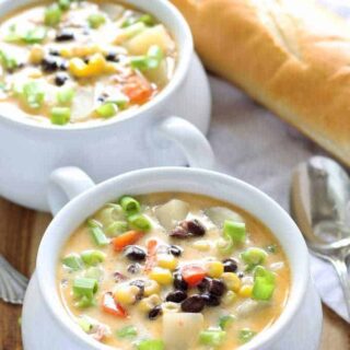 Black Bean Corn Chowder Recipe with Bacon - Perfect for Leftover Corn