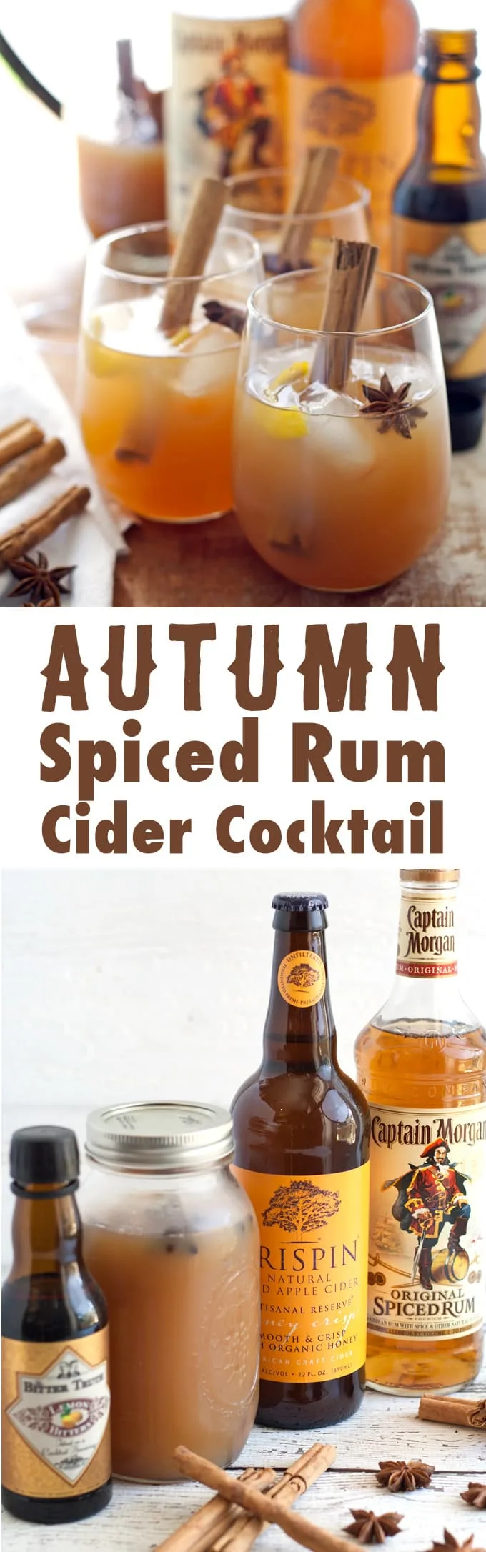 Autumn Spiced Rum Cider Cocktail » The Thirsty Feast