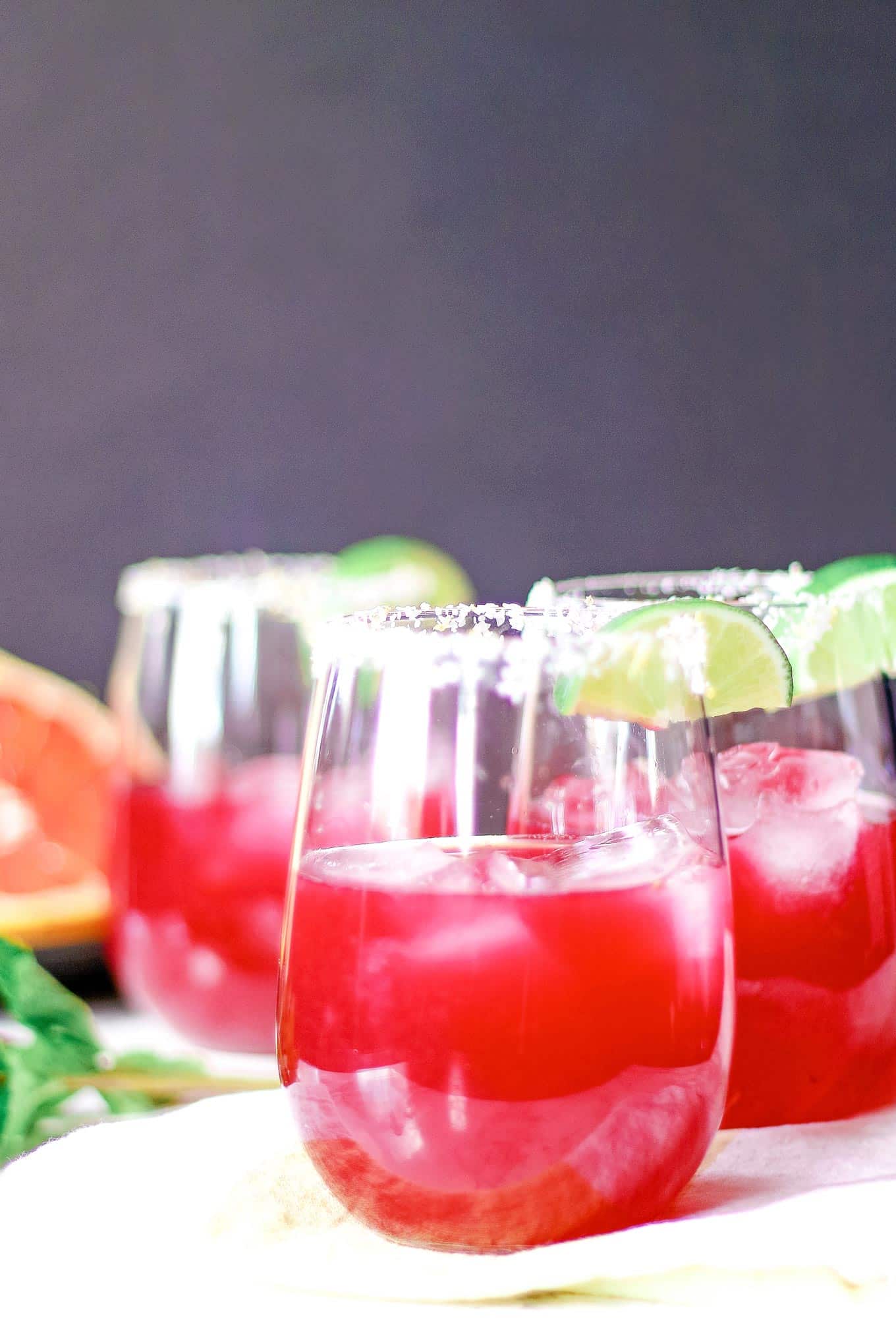 Grapefruit Hibiscus Margarita Recipe - Honey and Birch