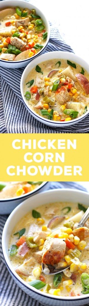 Chicken Corn Chowder Recipe » The Thirsty Feast by honey and birch