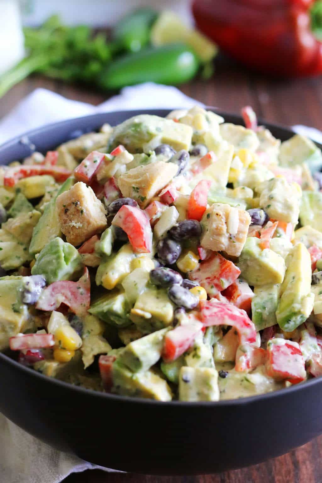 Grilled Chicken Avocado Salad » The Thirsty Feast by honey and birch