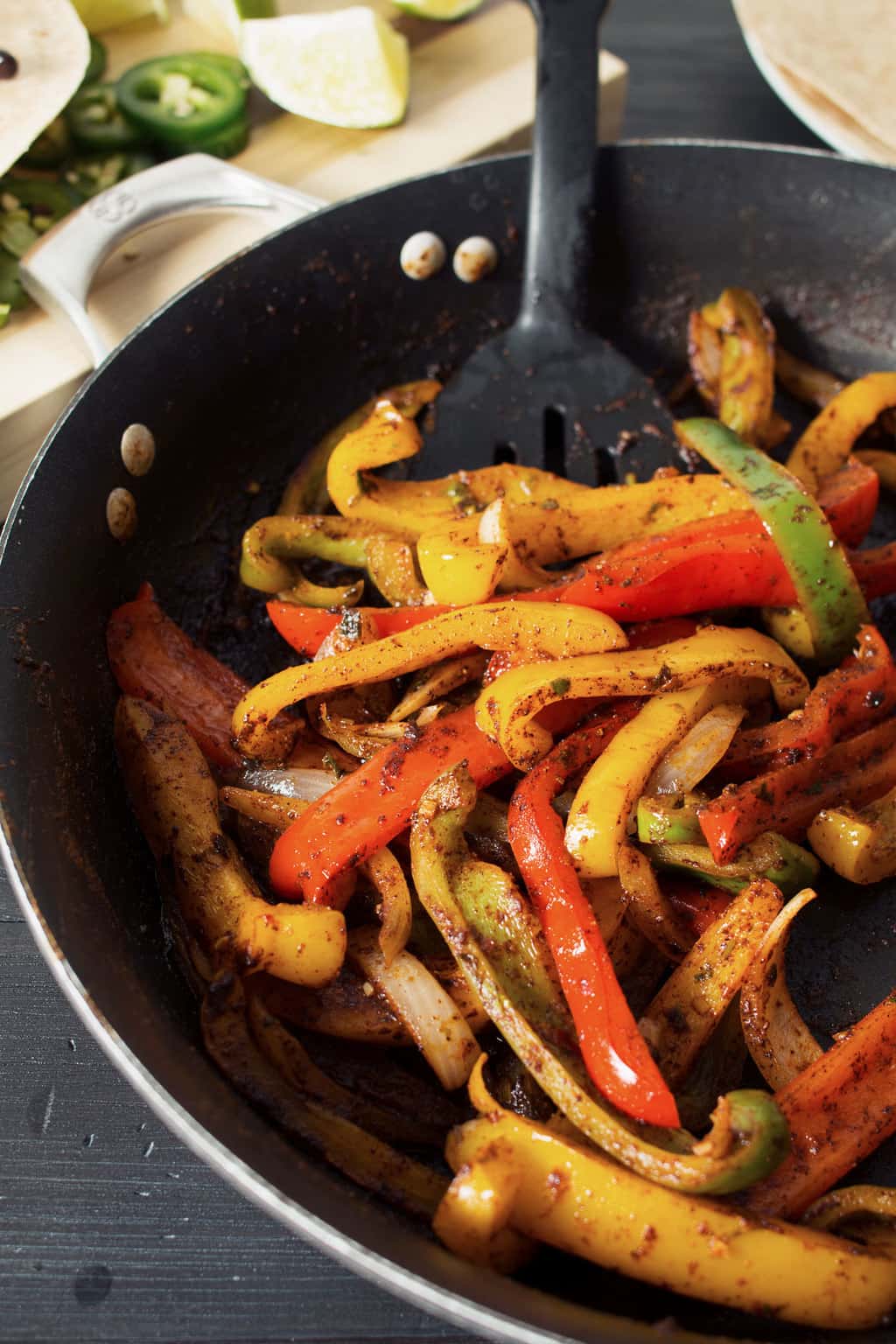 Black Bean Fajitas Recipe » The Thirsty Feast by honey and birch