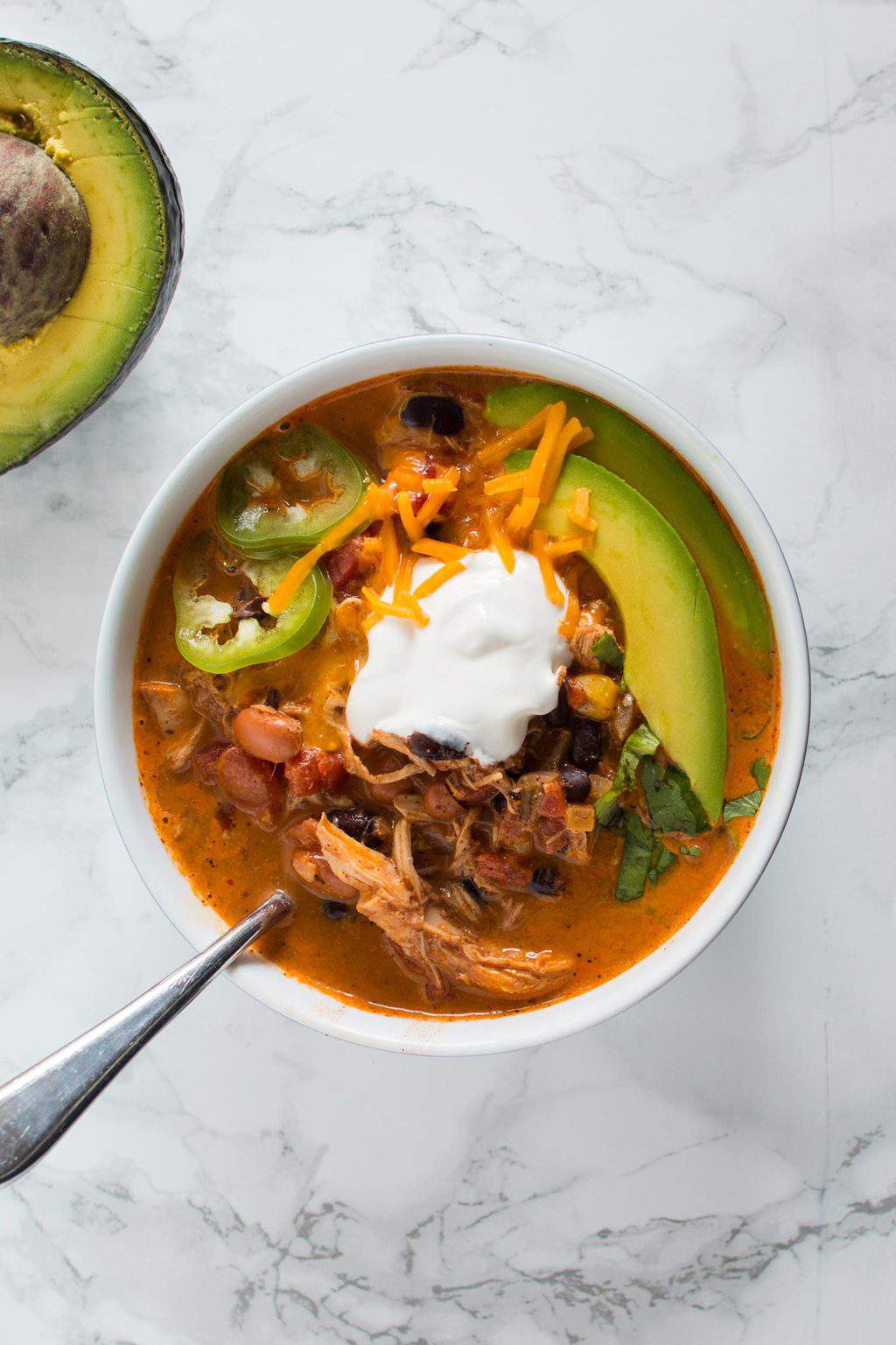 Chicken Taco Soup Recipe » The Thirsty Feast by honey and birch