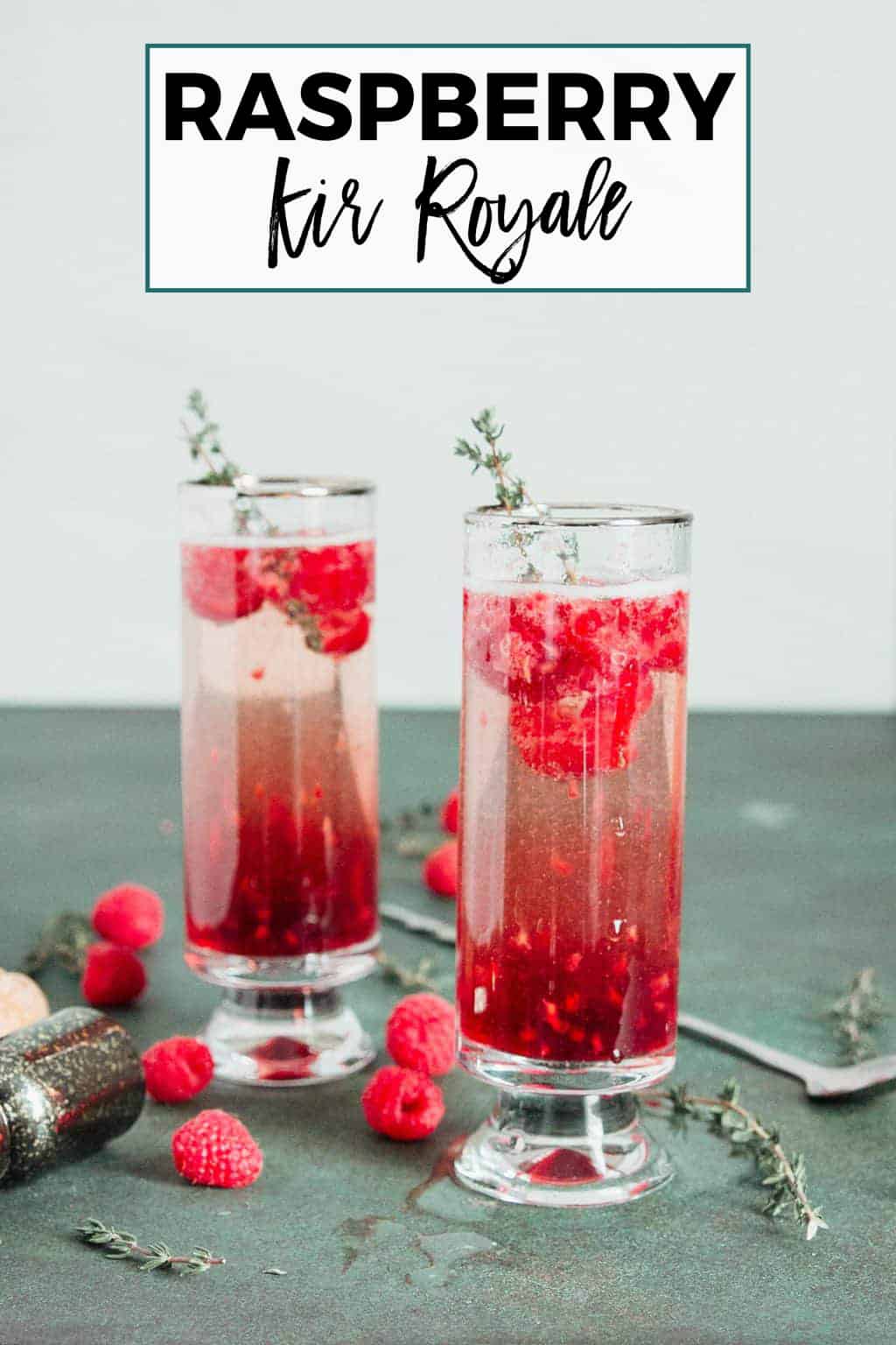 Raspberry Kir Royale » 3 Ingredient Champagne Cocktail