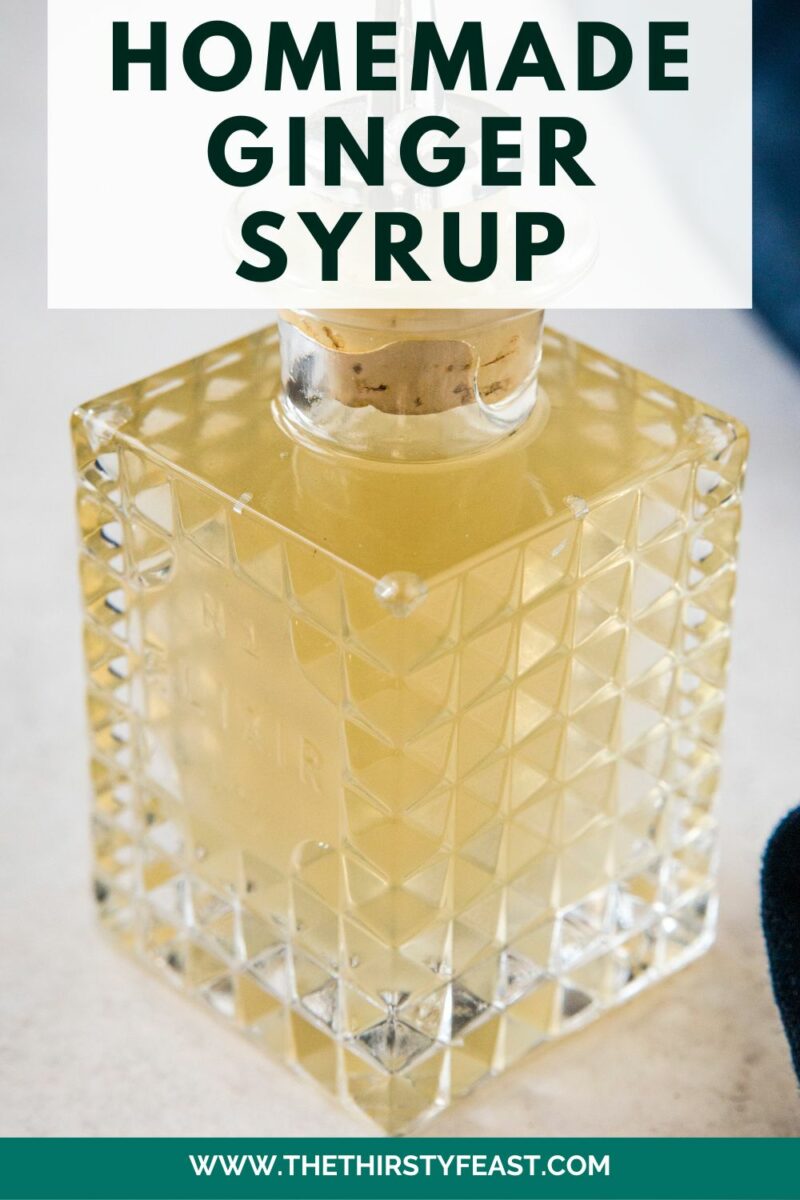 Homemade Ginger Simple Syrup Recipe