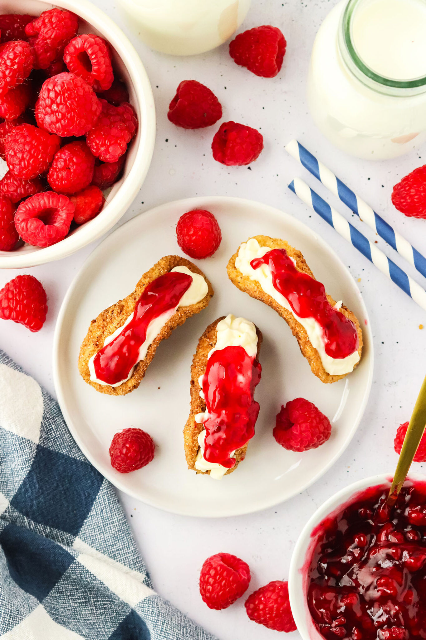 Raspberry Cheesecake Tacos » The Thirsty Feast by honey and birch